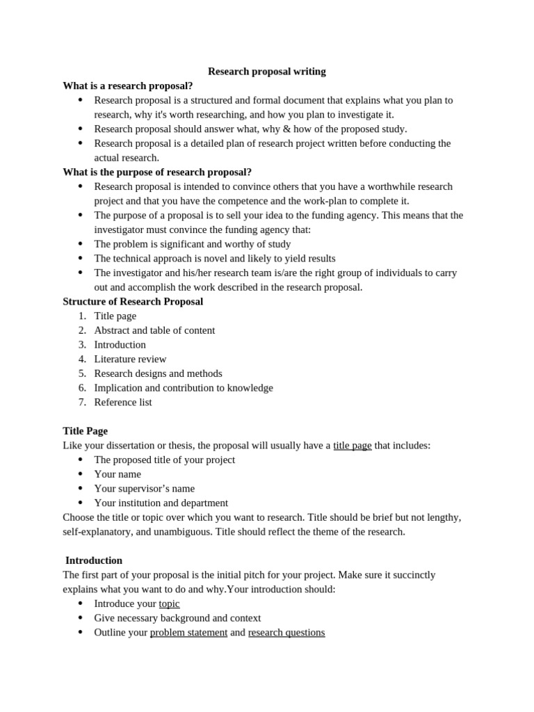 Research Proposal Writing | PDF | Methodology | Science