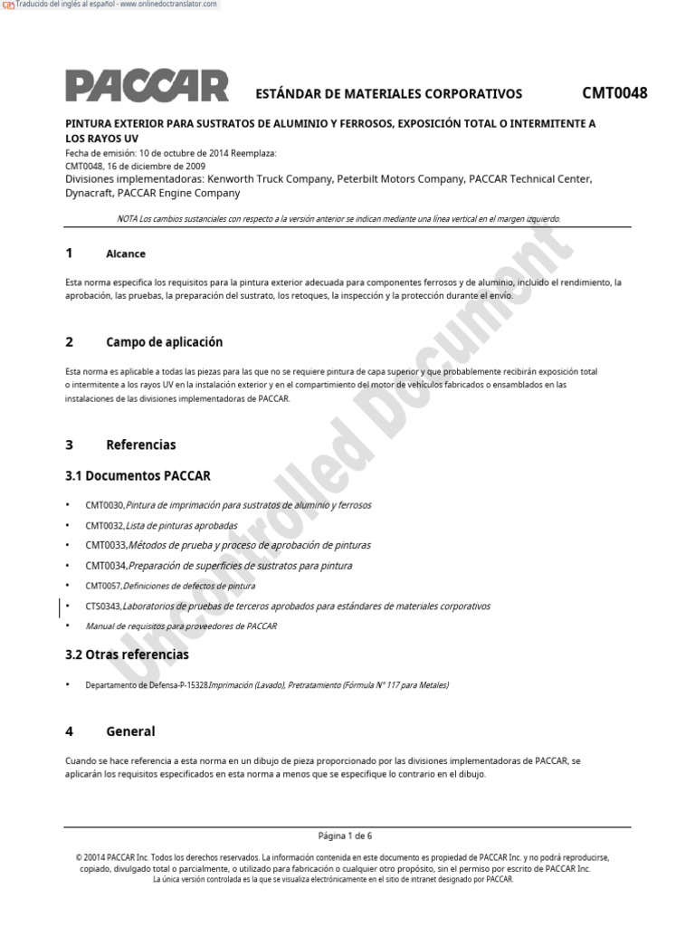 CMT0048 - Exterior Paint For Aluminum - Revision 2014-10-10.en - Es ...