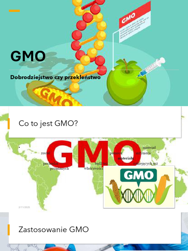 Prezentacja GMO | PDF