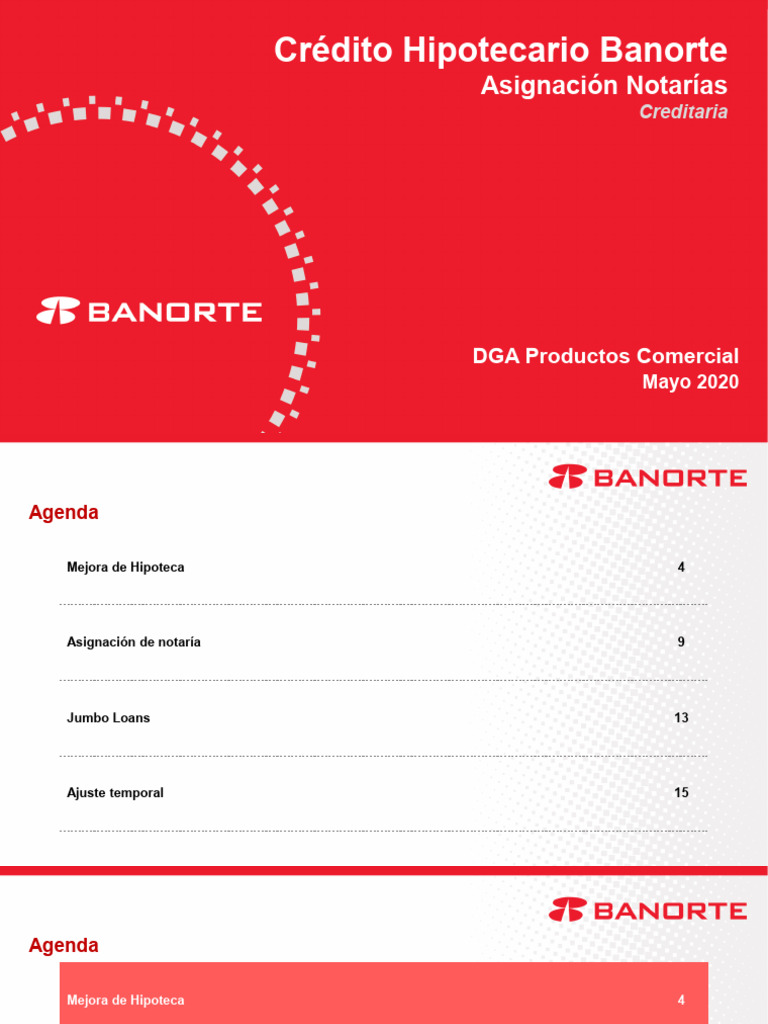 Banorte Creditaria Mayo 2020 | PDF | Hipotecas | Sector privado