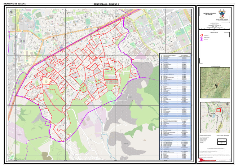 Plano Comuna 6 Con Barrios A0 | PDF