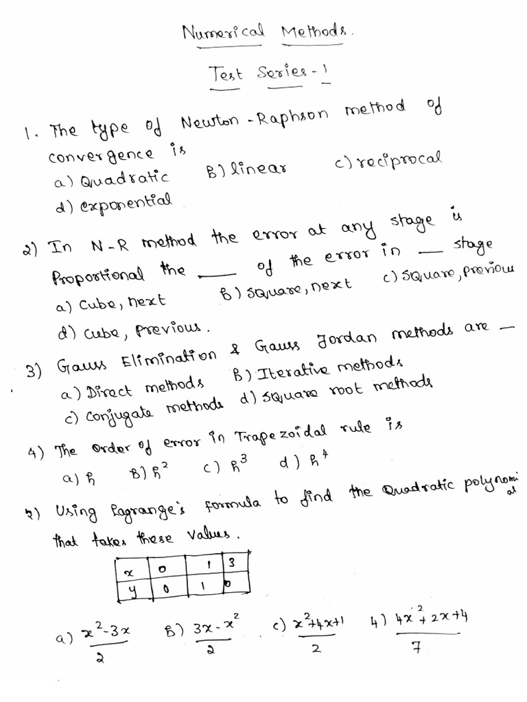 Numerical Methods | PDF
