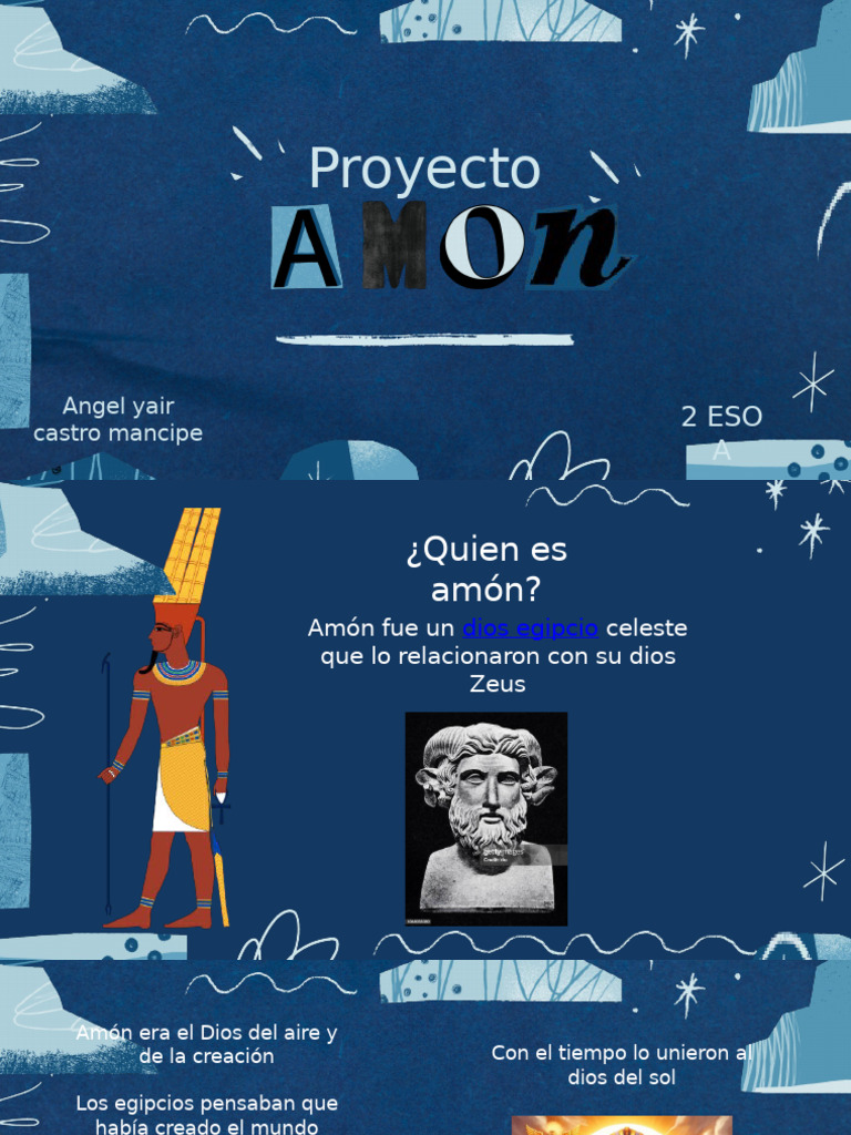 Amón: Dios Egipcio del Aire y Creación | PDF