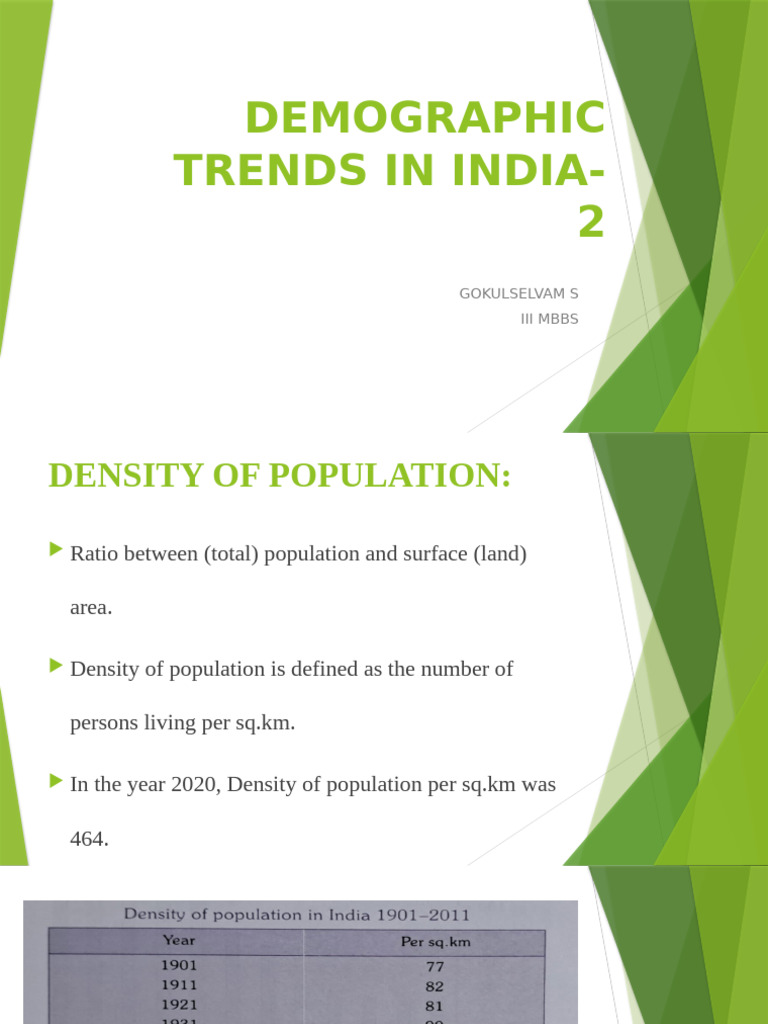 Demographic Trends in India 2020 | PDF | Demography | Life Expectancy