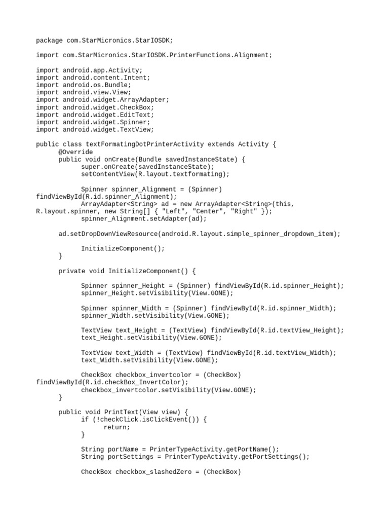 Text Formating Dot Printer Activity | PDF | Ascii | Text