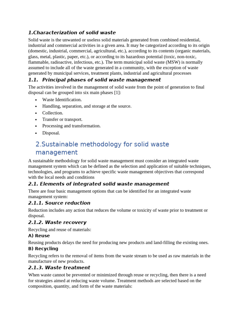 Municipal Waste Management | PDF | Waste | Waste Management