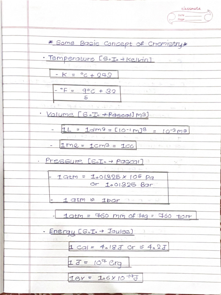 Chemistry Formula Book | PDF