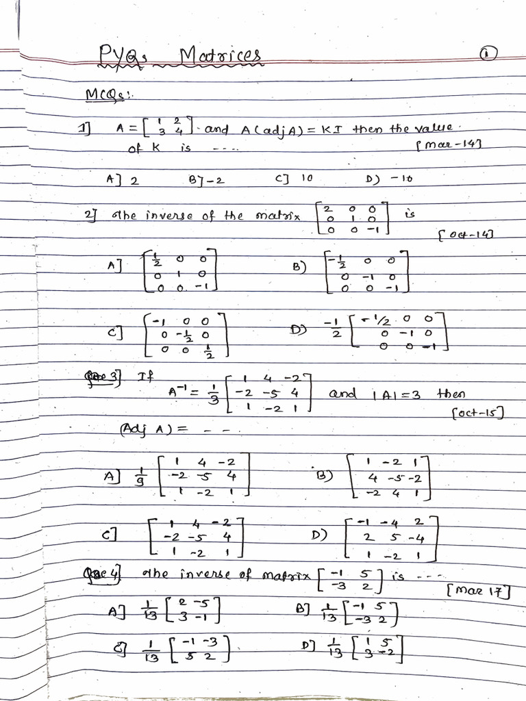 Matrix Problem Solving Techniques | PDF