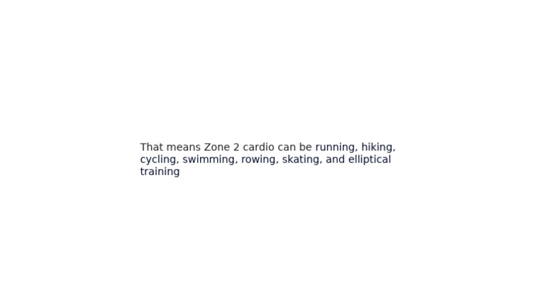 Zone 2 Cardio: Best Exercises Explained | PDF