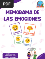 Lotería de Emociones Espaciopsicoaprende | PDF