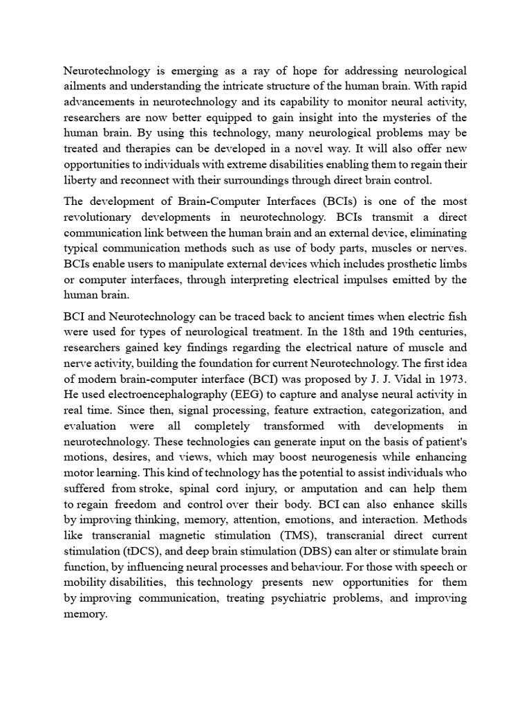 BCI intro 12 | PDF | Neuroscience | Nervous System