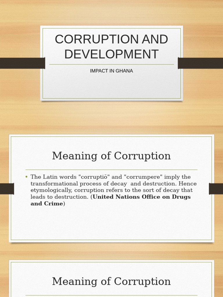 Corruption and Development | PDF | Political Corruption | Poverty