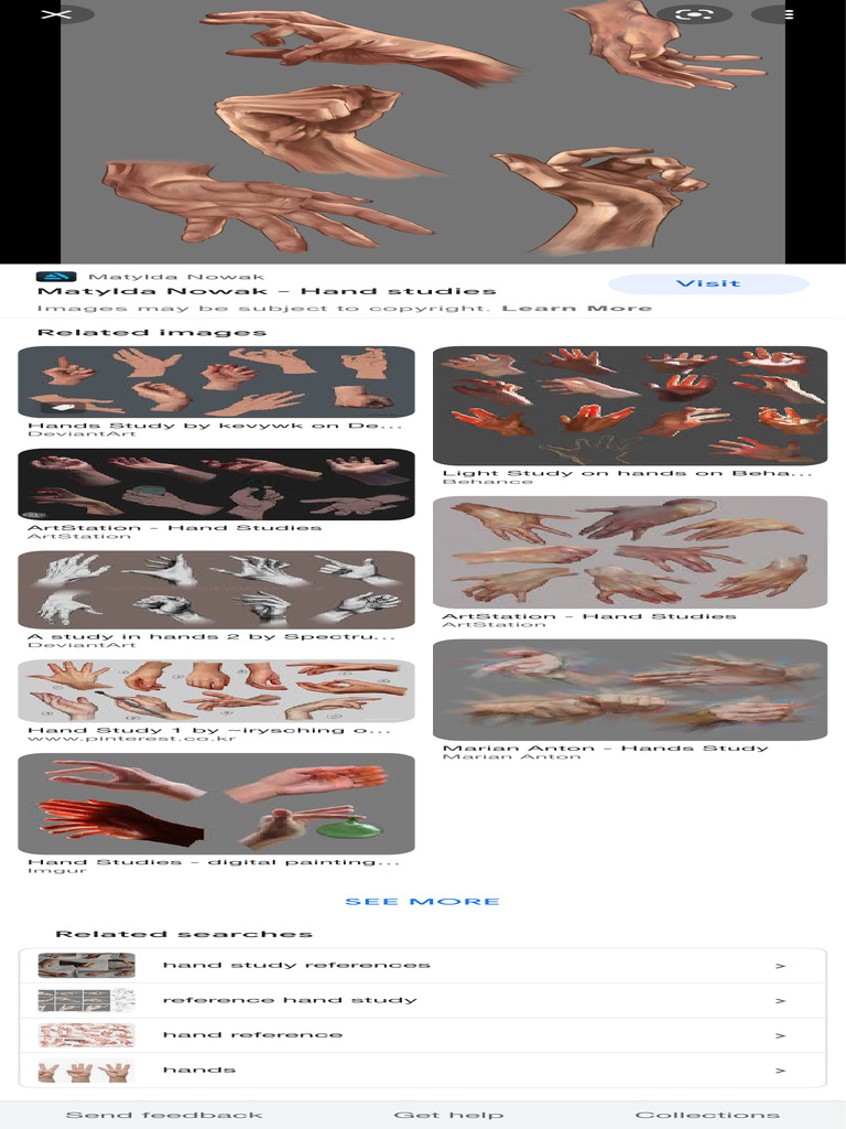 Acrylic Realistic Hand Painting - Google Search | PDF