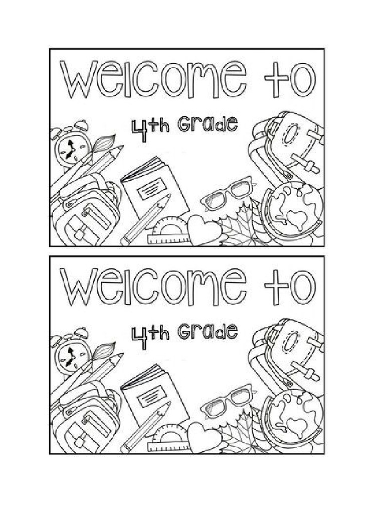Welcome To 4th Grade | PDF