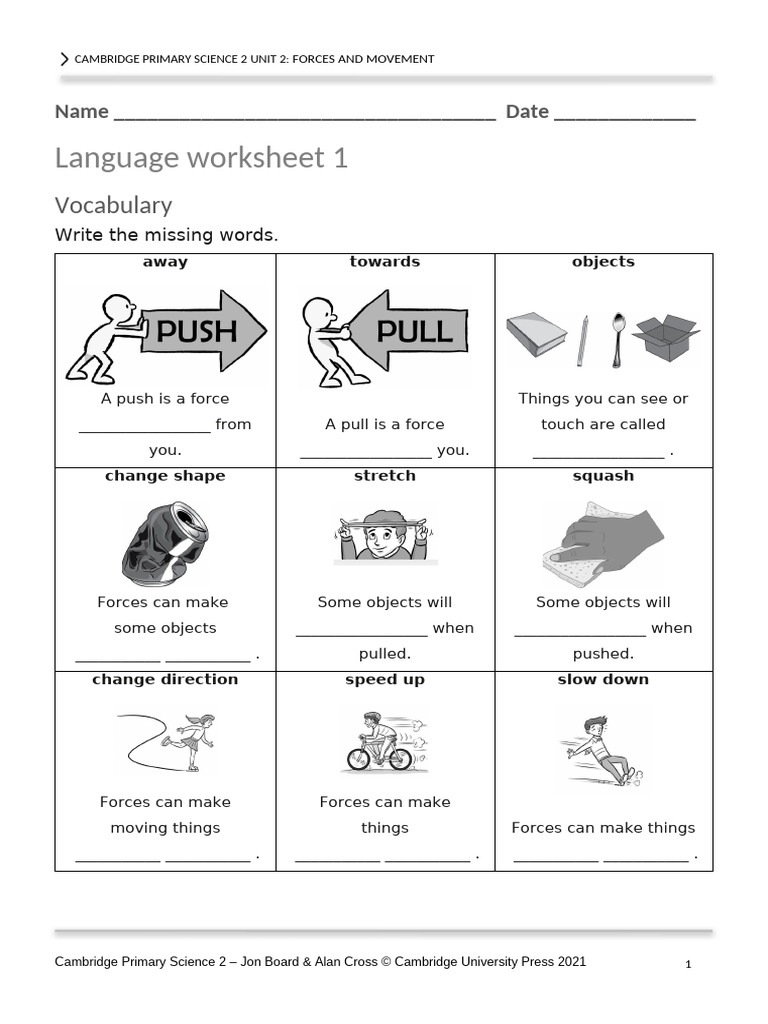 P Science 2 Language Worksheets Unit 2 | PDF P Science 2 Language Worksheets Unit 2 | PDF