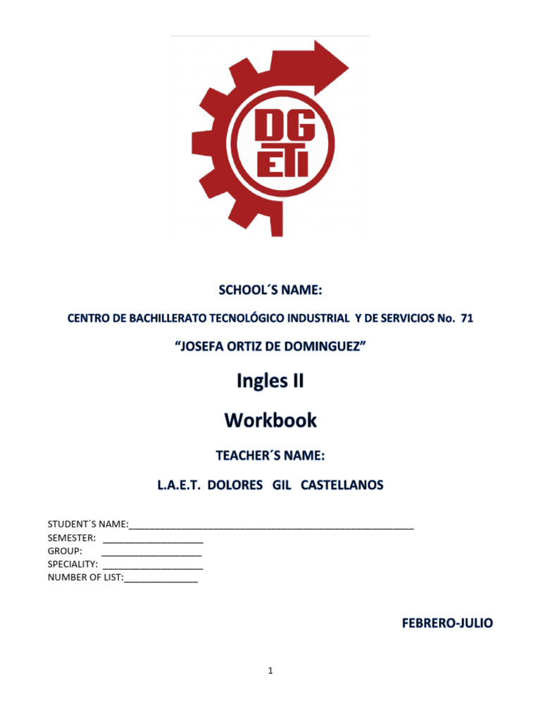 Antologia de Inglés Ii. Nueva Escuela Mexicana. Cbtis 25-25. | PDF