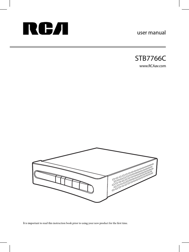 RCA STB7766C Converter Box Manual | PDF | Electronics | Information And ...
