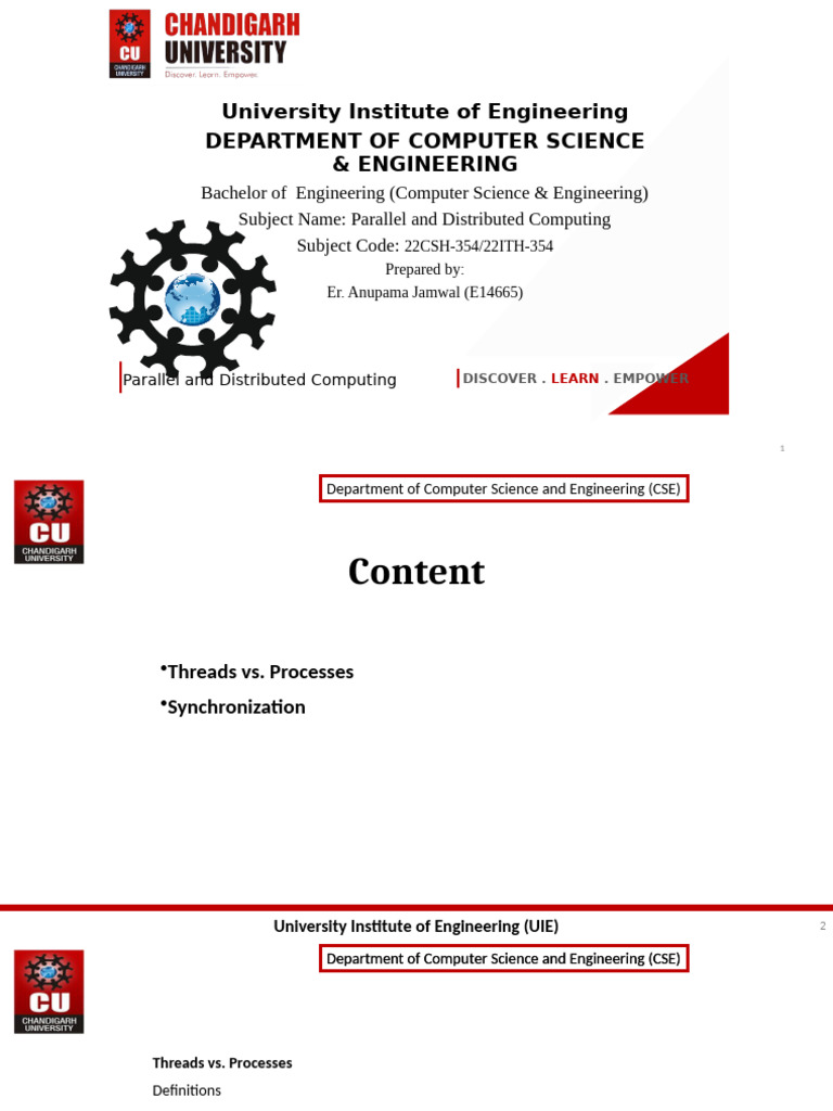 Lecture 1.2.3 | PDF | Process (Computing) | Thread (Computing)