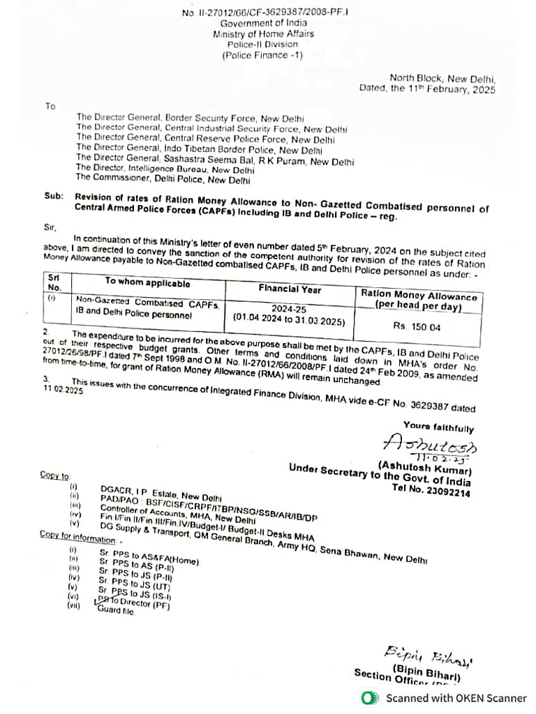 Revision of Ration Money | PDF