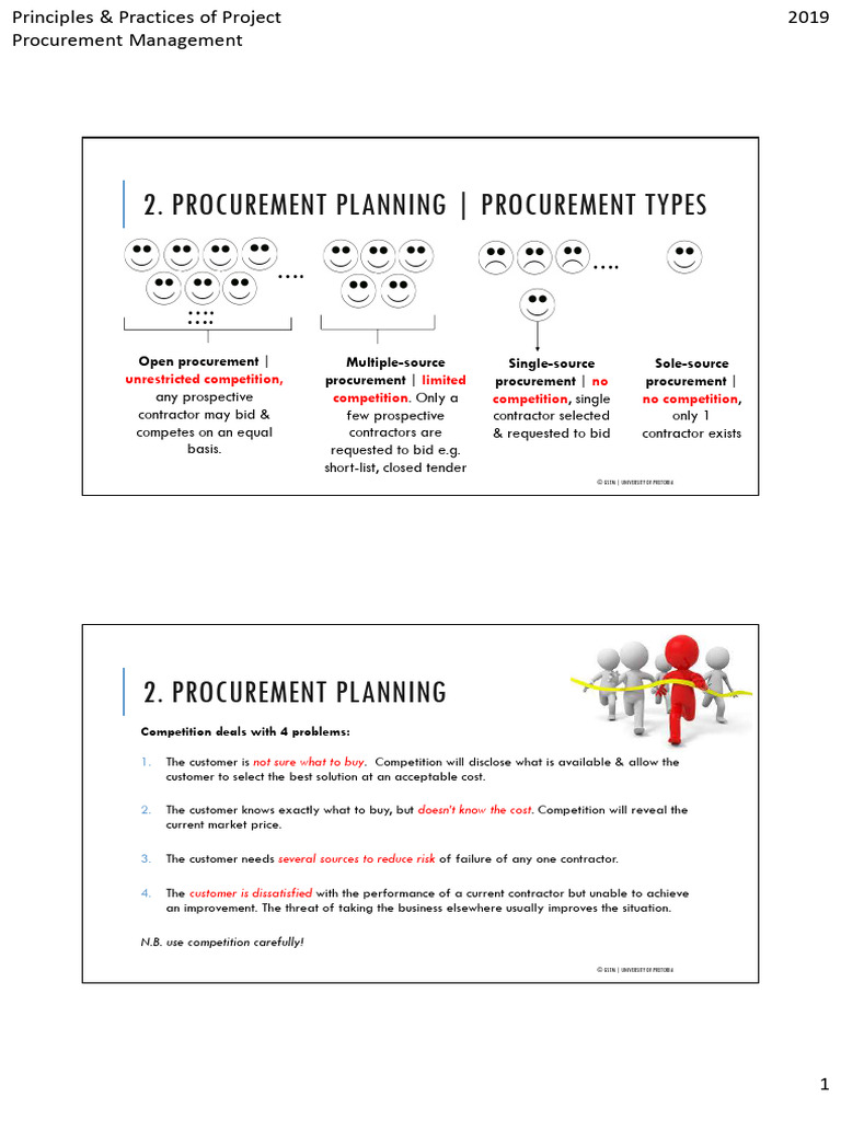 2019 PPM Procurement Lecture 3 - Procurement Planning & Procurement Types | PDF | Procurement ...