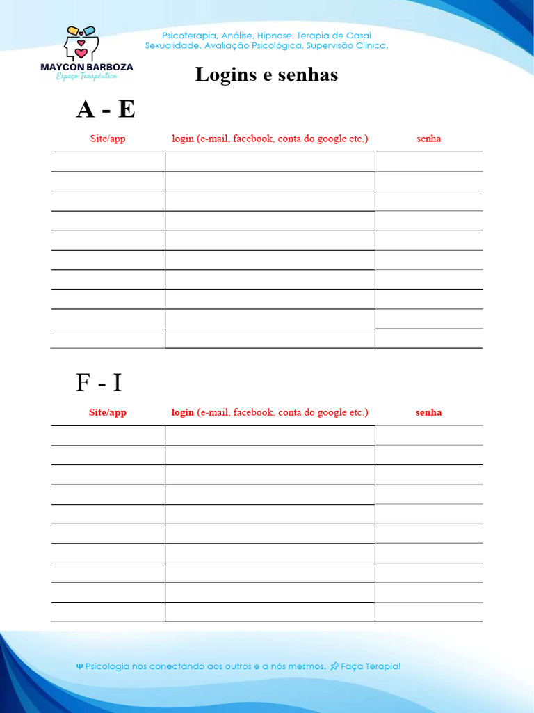 05. Logins e Senhas | PDF