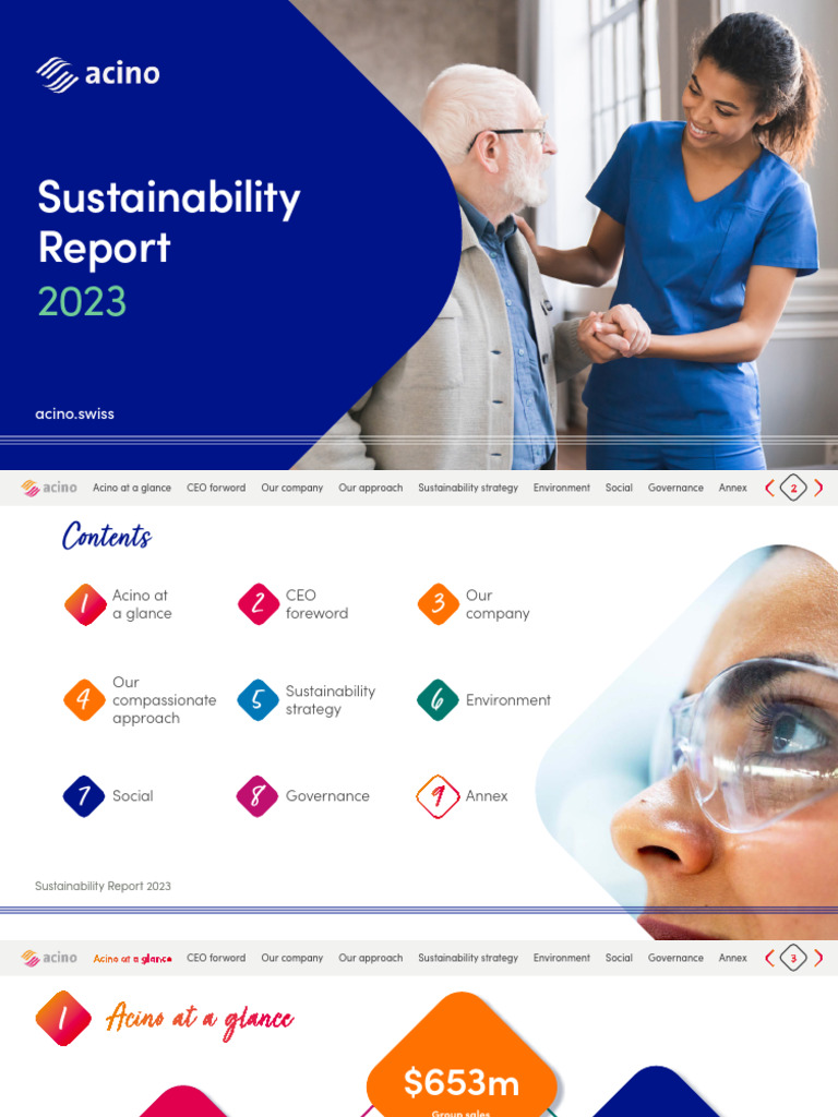 Acino Sustainability Report 2023 | PDF | Sustainability | Energy ...