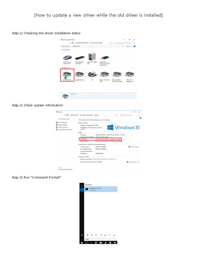 How To Update A New Driver While The Old Driver Is Installed | PDF