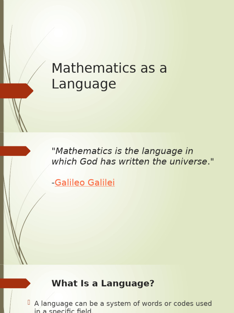 Mathematics as a Universal Language | PDF | Mathematics | Linguistics