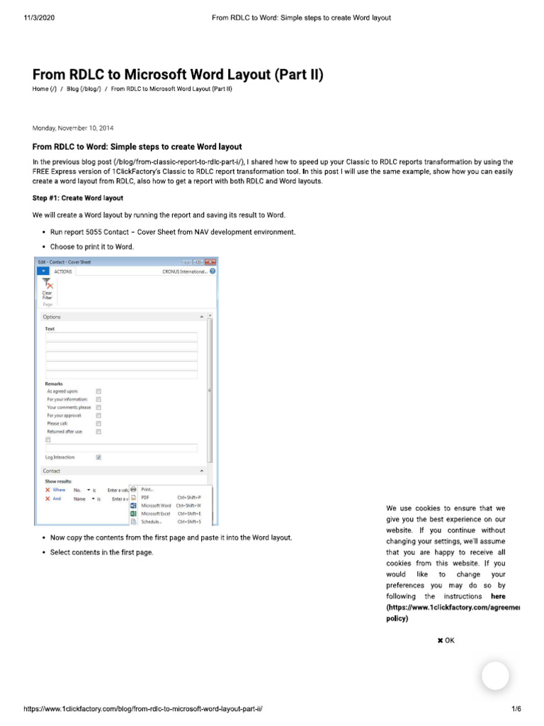 Crear Un Reporte Con Word | PDF