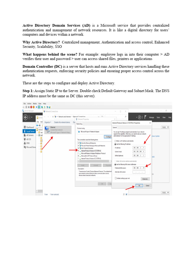 Active Directory_ The Powerhouse of Network Management | PDF | Active Directory | Ip Address