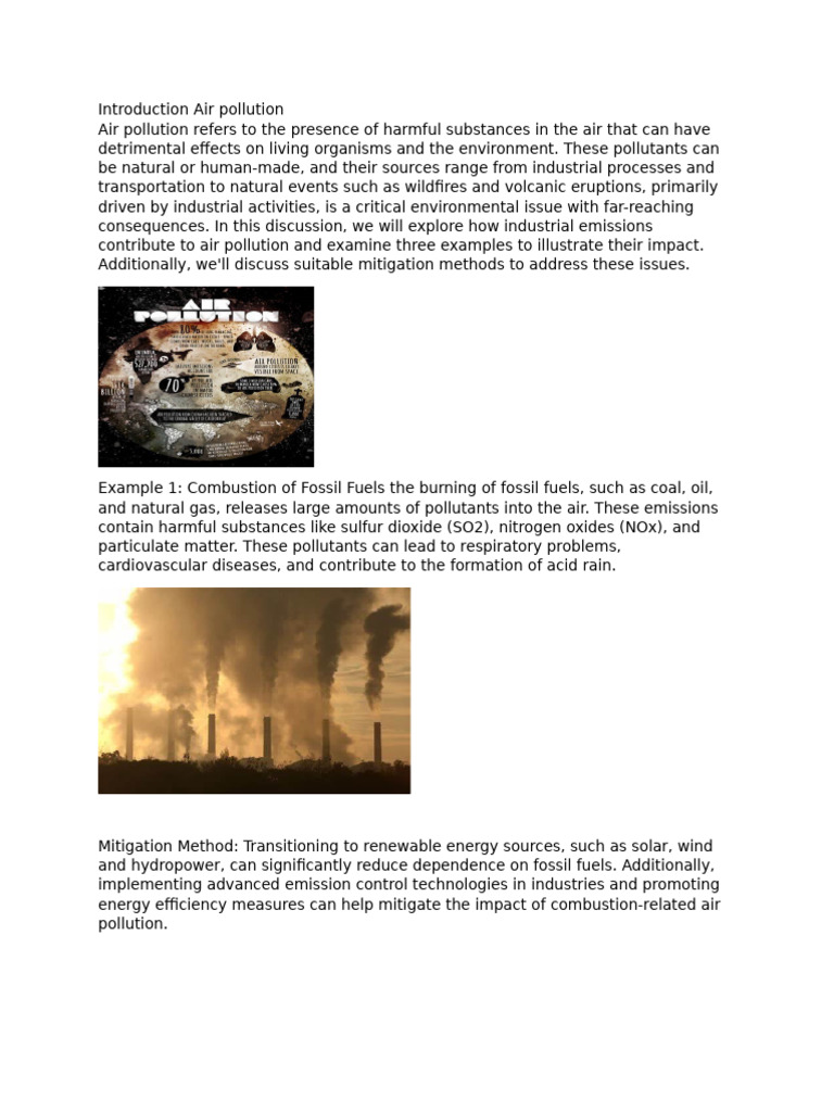air pollution project | PDF | Air Pollution | Climate Change Mitigation