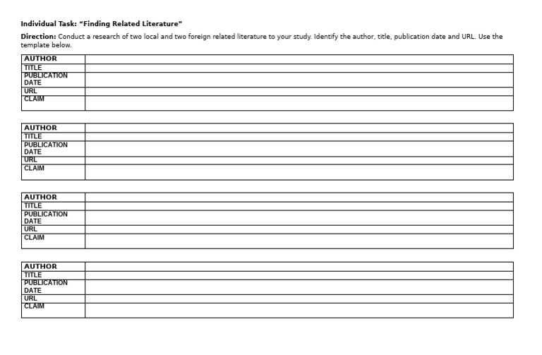 RRL Activity | PDF