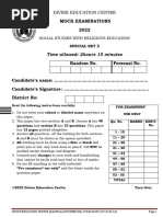 PLE SST 2024-A Revised Past Paper Guides | PDF