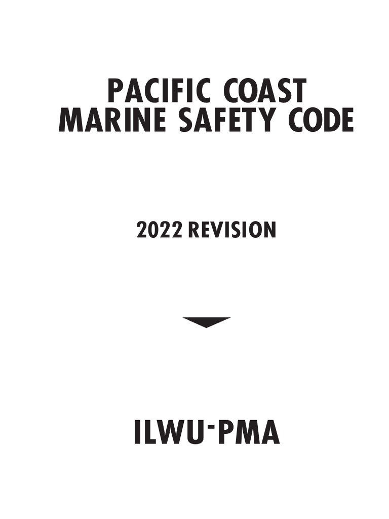 2022 Pacific Coast Marine Safety Code | PDF | Crane (Machine) | Ships