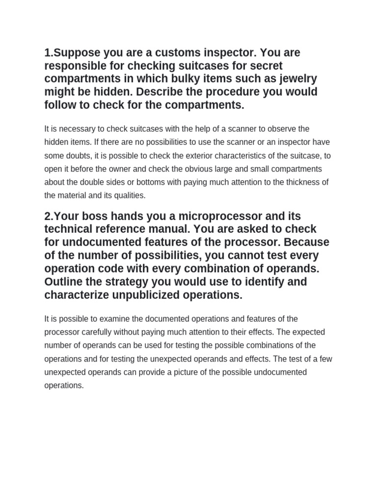 Security and Inspection Strategies | PDF | Summation | Integer (Computer Science)