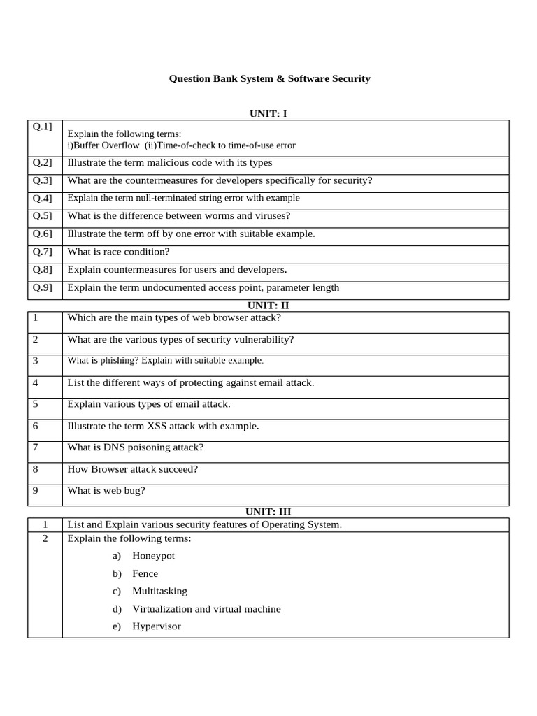SSS Question Bank | PDF | Computer Network | Encryption