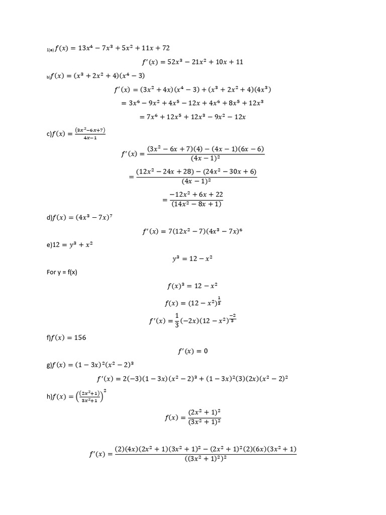 2.4 Derivative Assignment | PDF | Mathematical Physics | Motion (Physics)