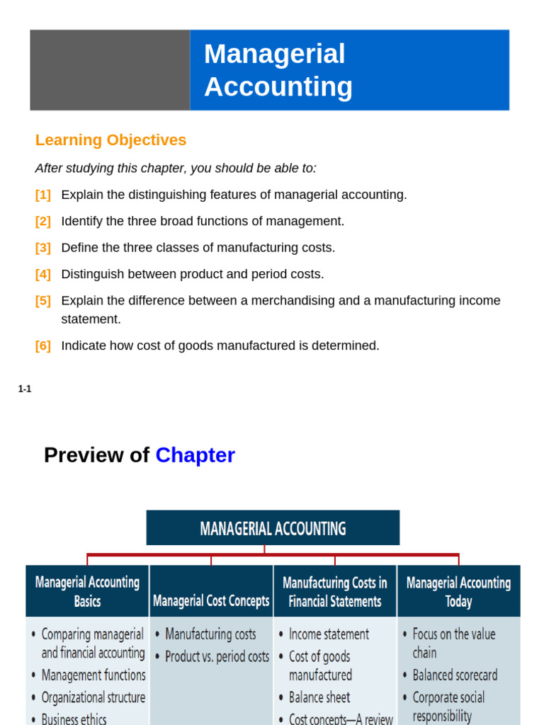Introduction To Managerial Accounting | PDF | Cost Of Goods Sold ...