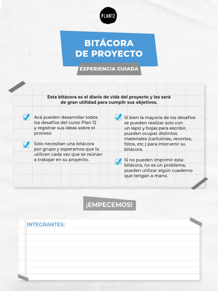 Bitacora Experiencia Guiada Online Descargable | PDF