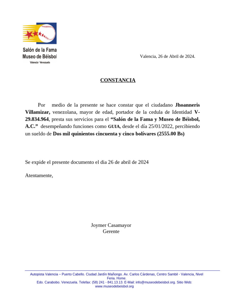 15.constancia General | PDF