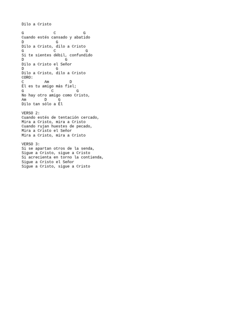 Dilo A Cristo | PDF