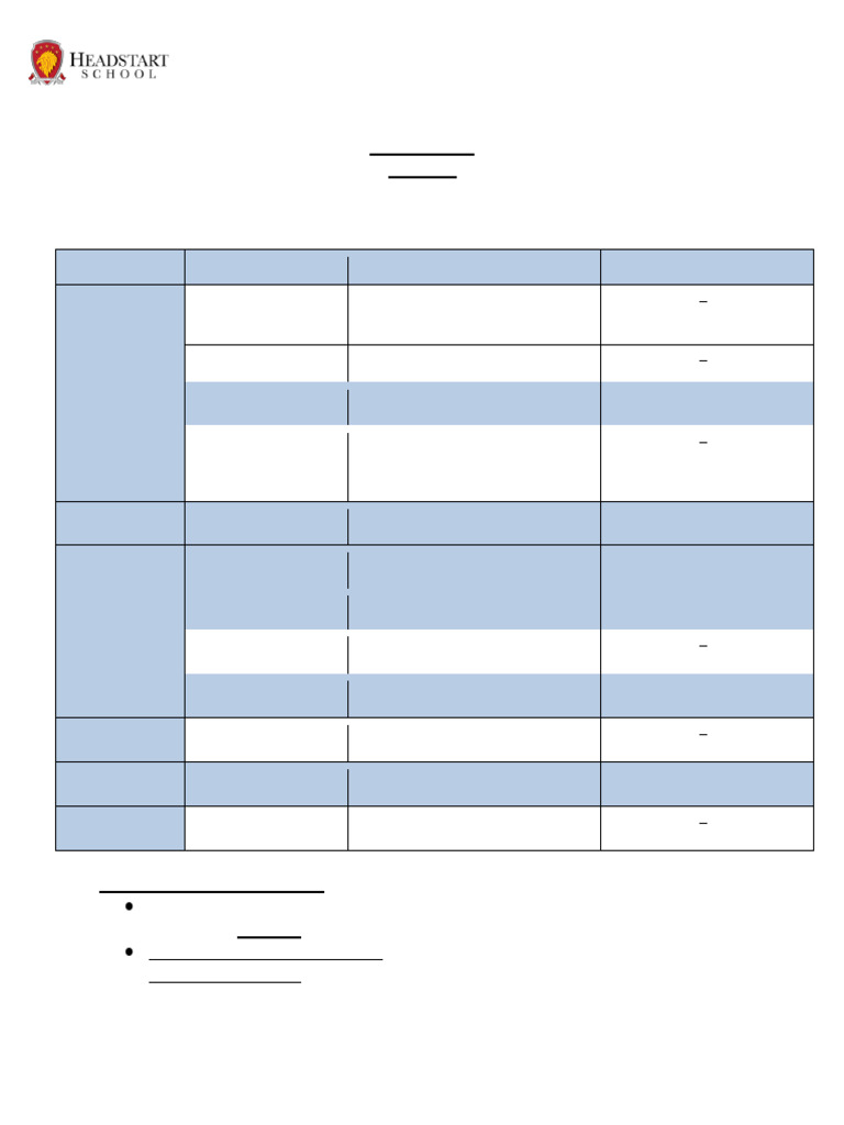 Grade 7 Mid Term Exam Schedule 2024-25 | PDF | Chemical Reactions