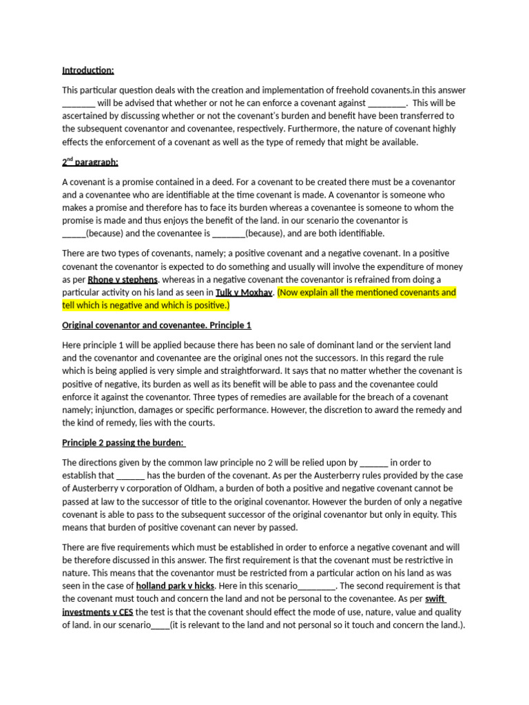 Covanents Grey | PDF | Covenant (Law) | Justice