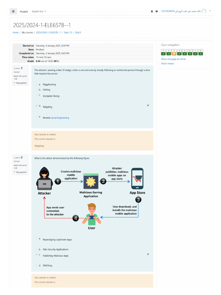 Screencapture s3 Ebalqa Courses Nhusonmoodle Mod Quiz Review PHP 2025 01 08 01 - 25 - 34 | PDF