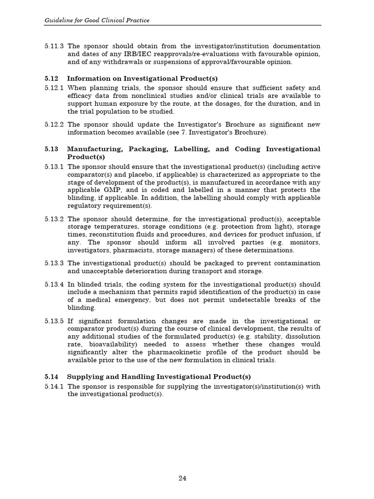 E6_R1_Guideline 30 | PDF | Clinical Trial | Pharmacy
