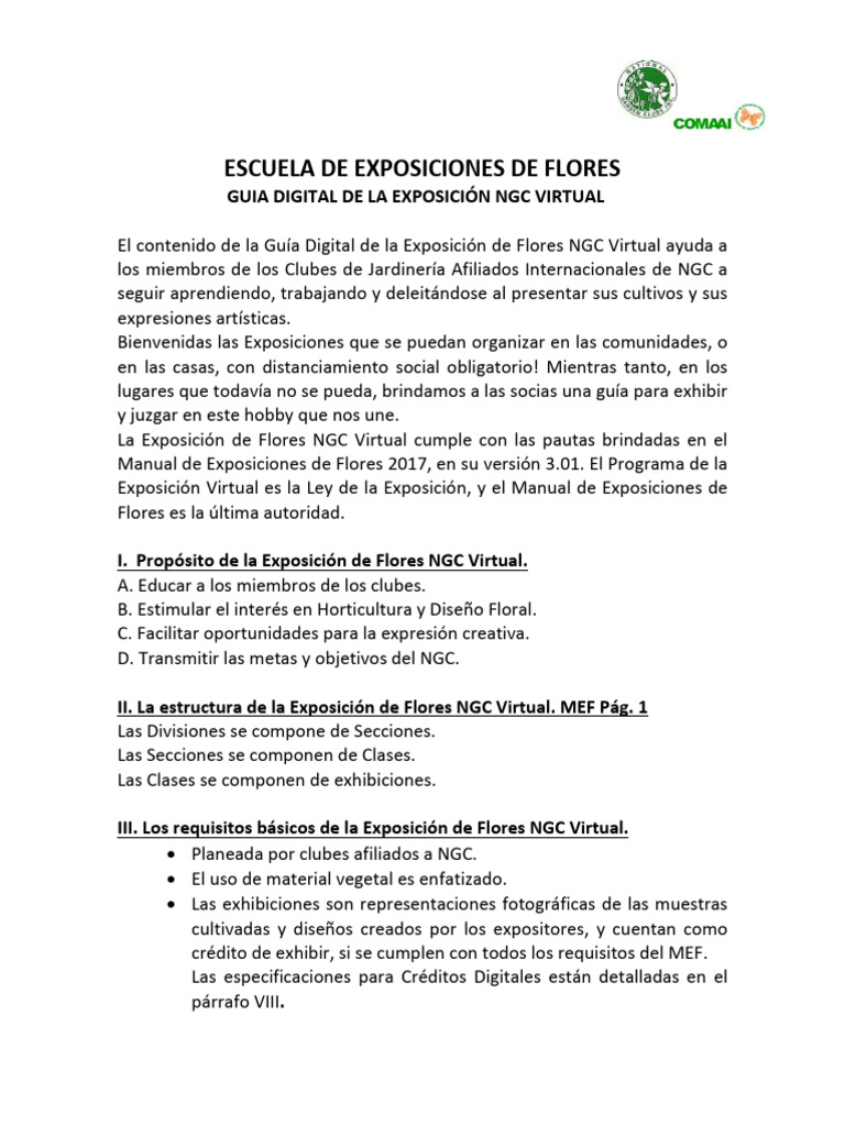 Guía Virtual de Exposiciones NGC | PDF