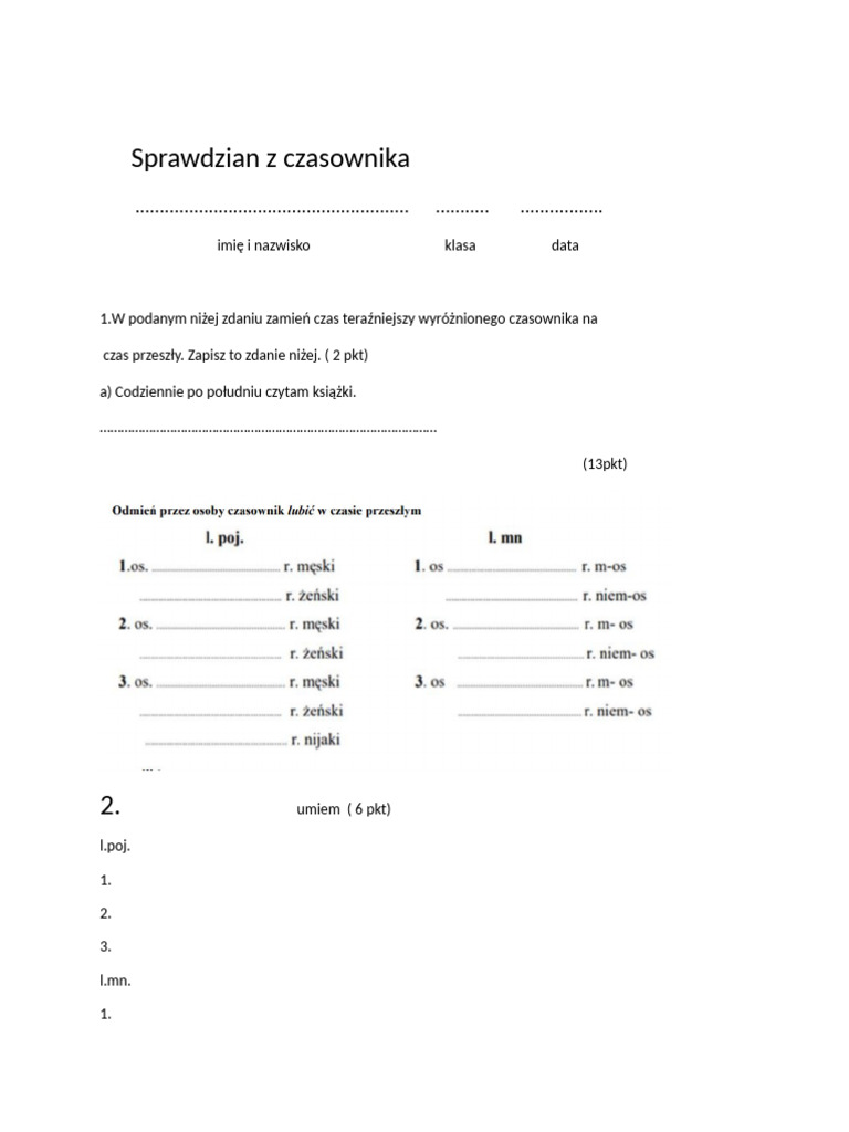 SPR Pol 123 Czas | PDF