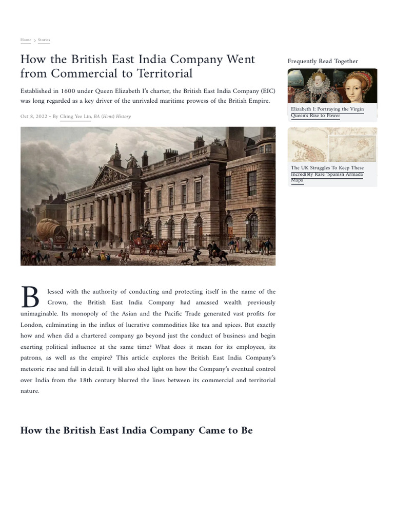 British East India Company: Rise & Fall | PDF | East India Company ...