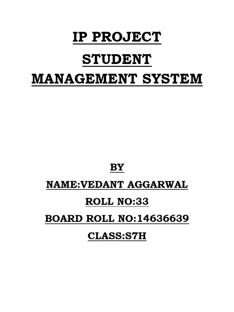 Vedant Aggarwal Ip Project | PDF | Computer Programming | Computing