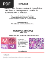 Cours d'histologie générale et méthodes | PDF | Immunohistochimie | Histologie